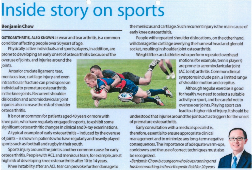 Dr. Benjamin Chow – osteoarthritis – Q9 Orthopaedic and Sports Medicine ...
